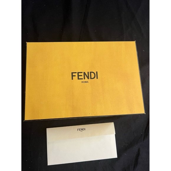 Fendi | Accessories | Fendi Gift Box Storage Cardboard Yellow 8 X 2 X ...